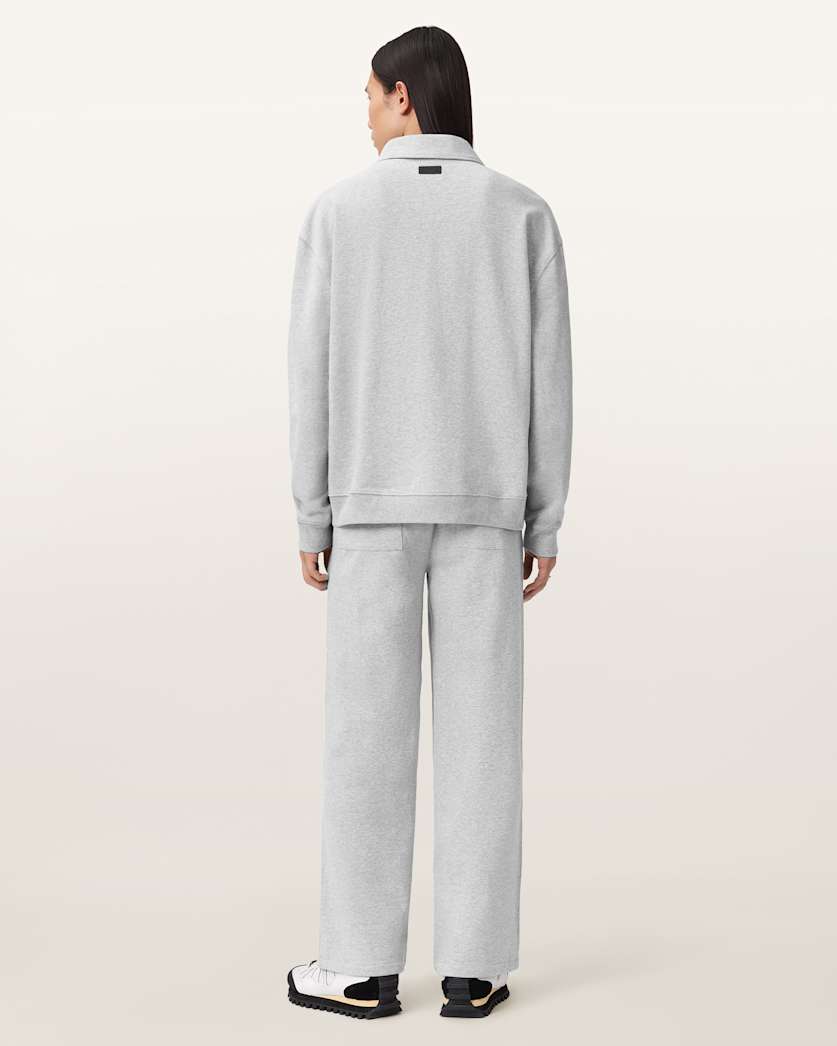 Milo Straight Fit Sweatpants Light Grey Marl | ALLSAINTS US
